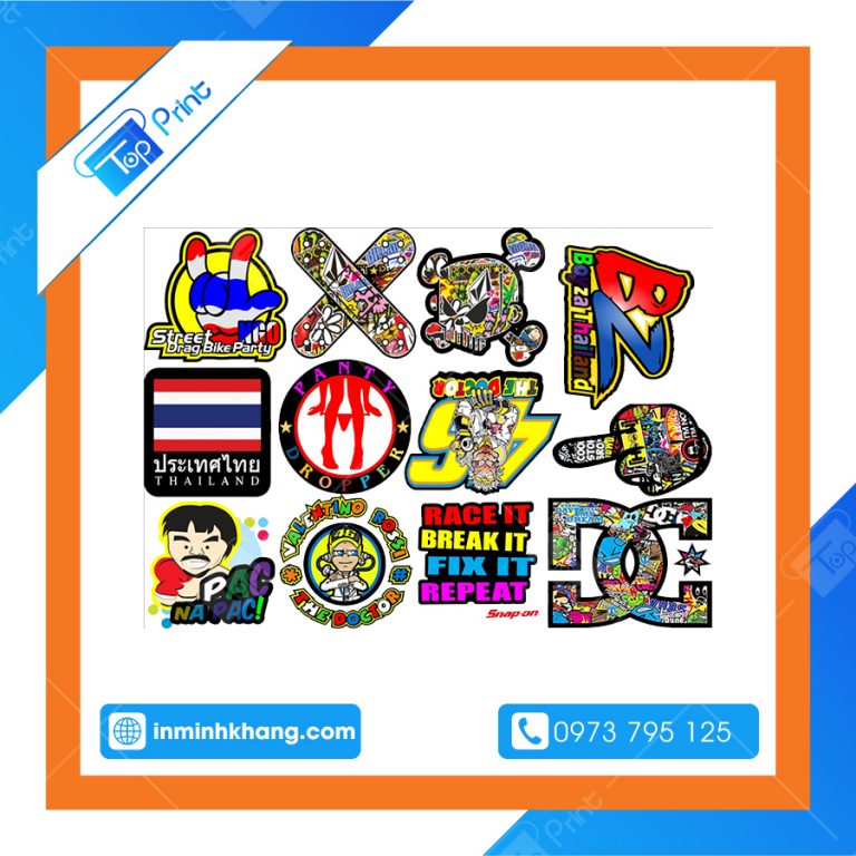 In Sticker giá rẻ tại Đà Nẵng [ Lấy ngay 24h] | Cty In Minh Khang