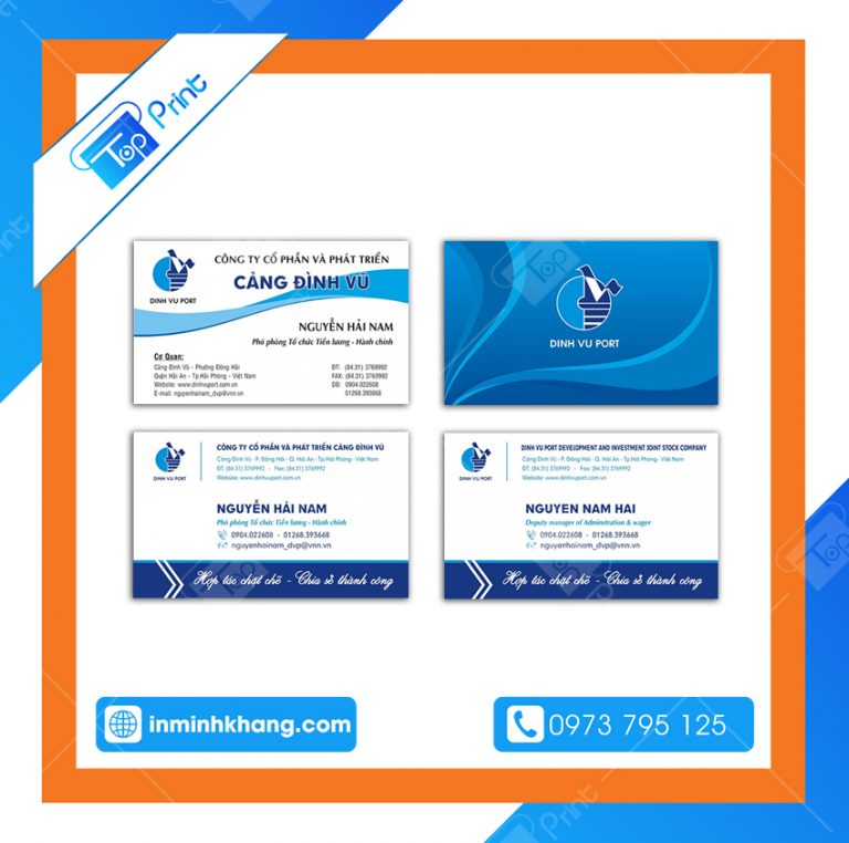 In Card Visit Đẹp Ngành Du Lịch | Thiết Kế - In Ấn Minh Khang