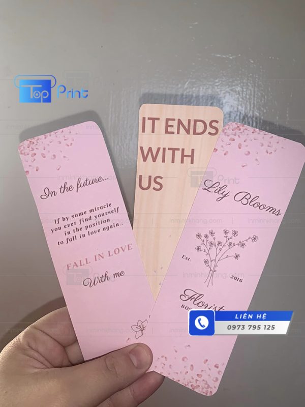 Địa Chỉ In Bookmark Đẹp Giá Rẻ Tại Tp.HCM - Công ty In Ấn Minh Khang