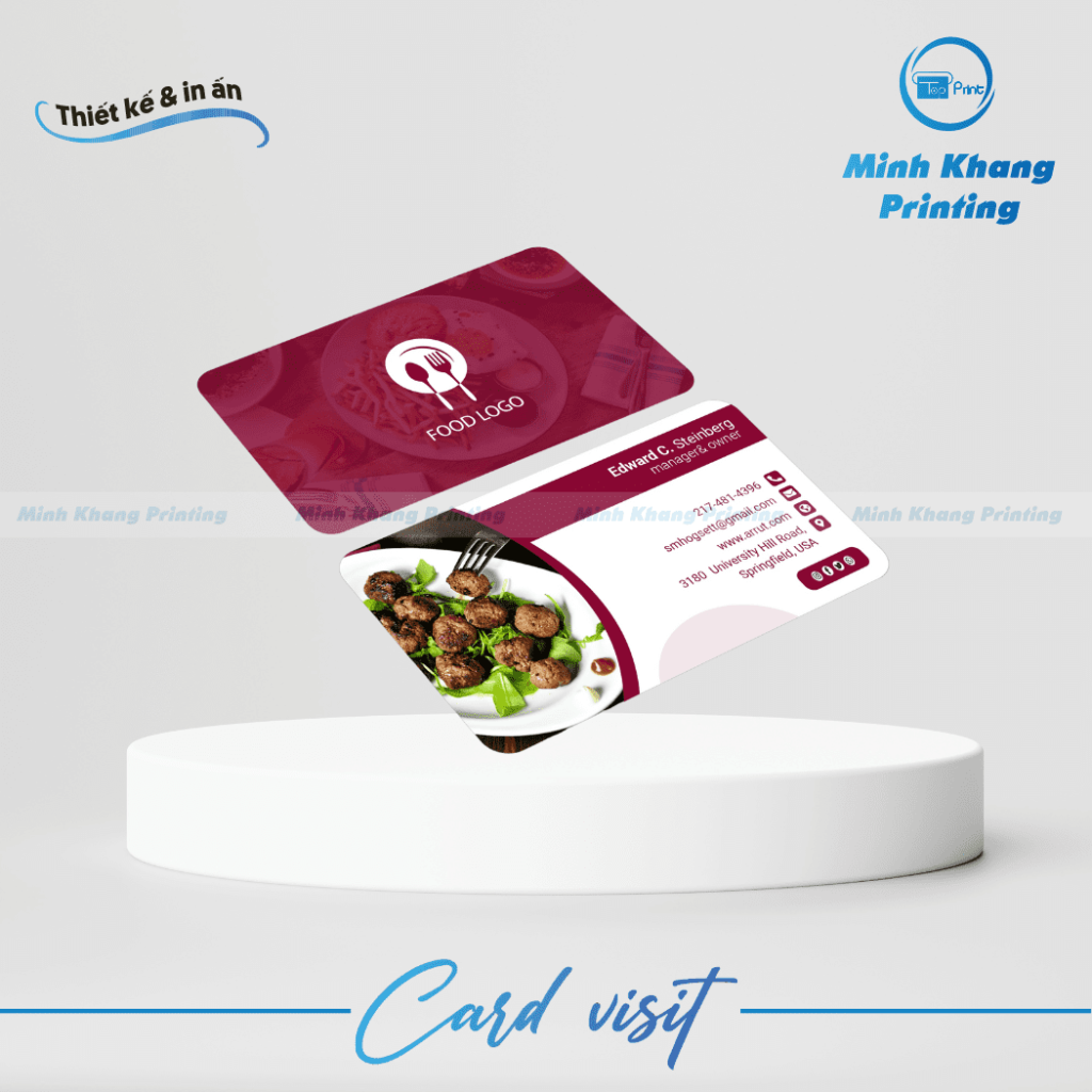 30+ Mẫu Card Visit Nhà Hàng Đẹp & Sang Trọng